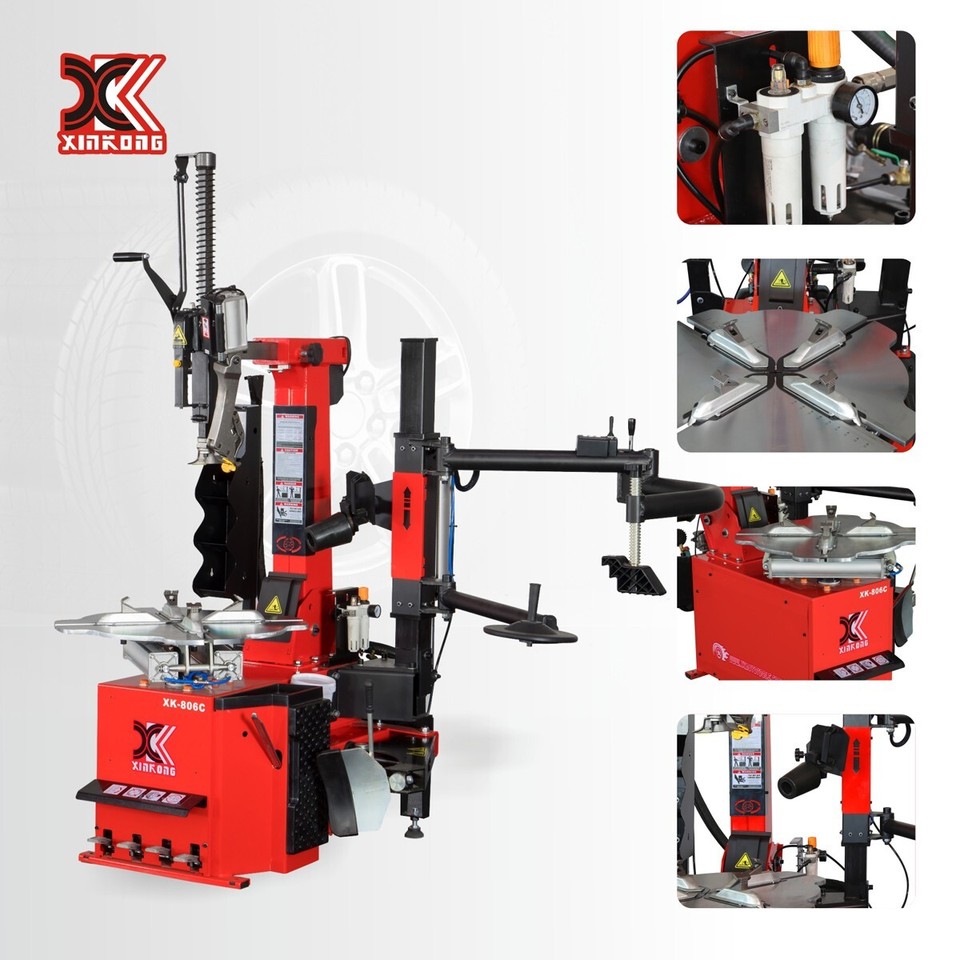 XK 806C Tire Changer Machine 2.0 HP Rim Clamp 14”-28“ Auto Repair Wheel ...