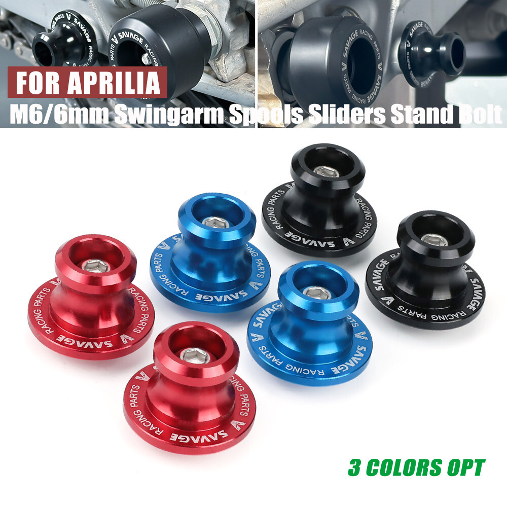 M6/6mm Swingarm Spools Sliders Stand Bolt For Aprilia Tuareg 660 Tuono ...