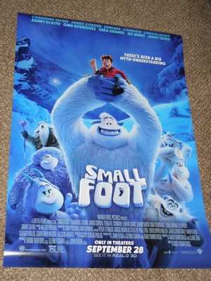 Smallfoot "B" vg 27x40 Original D/S Movie POSTER | eBay
