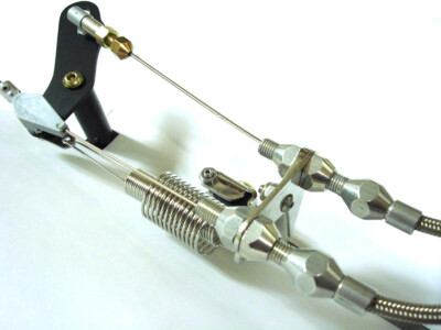 DODGE MOPAR STAINLESS THROTTLE CABLE BRACKET SPRINGS 727 KICKDOWN GAS ...