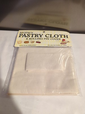 Regency 20 In. x 24 In. Pastry Cloth & 15 In. Cotton Rolling Pin Cover ...