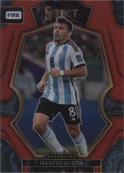 2022-23 Panini Select FIFA - Mezzanine Marcos Acuna #148 Red Prizm for ...