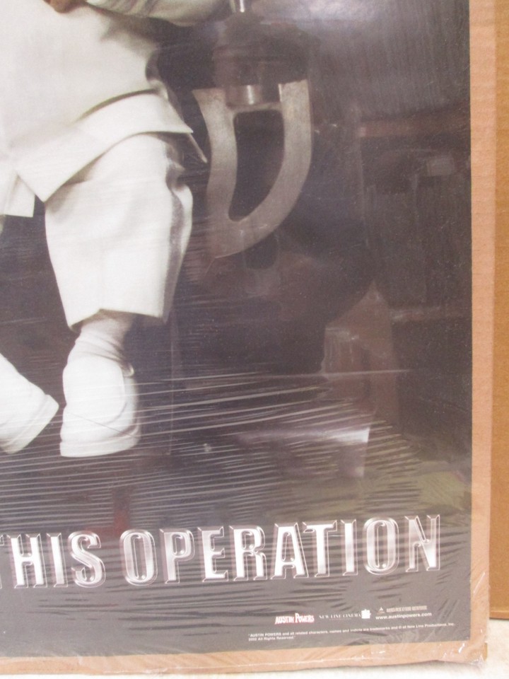 Vintage The brains behind this operation 2002 poster Austin Powers mini ...