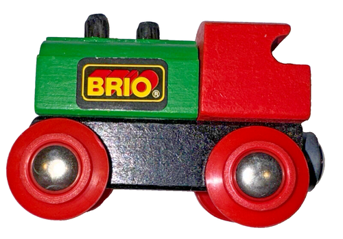 BRIO 33610 Classic Engine Green, Red & Black Car Sweden Train Toy MUST ...