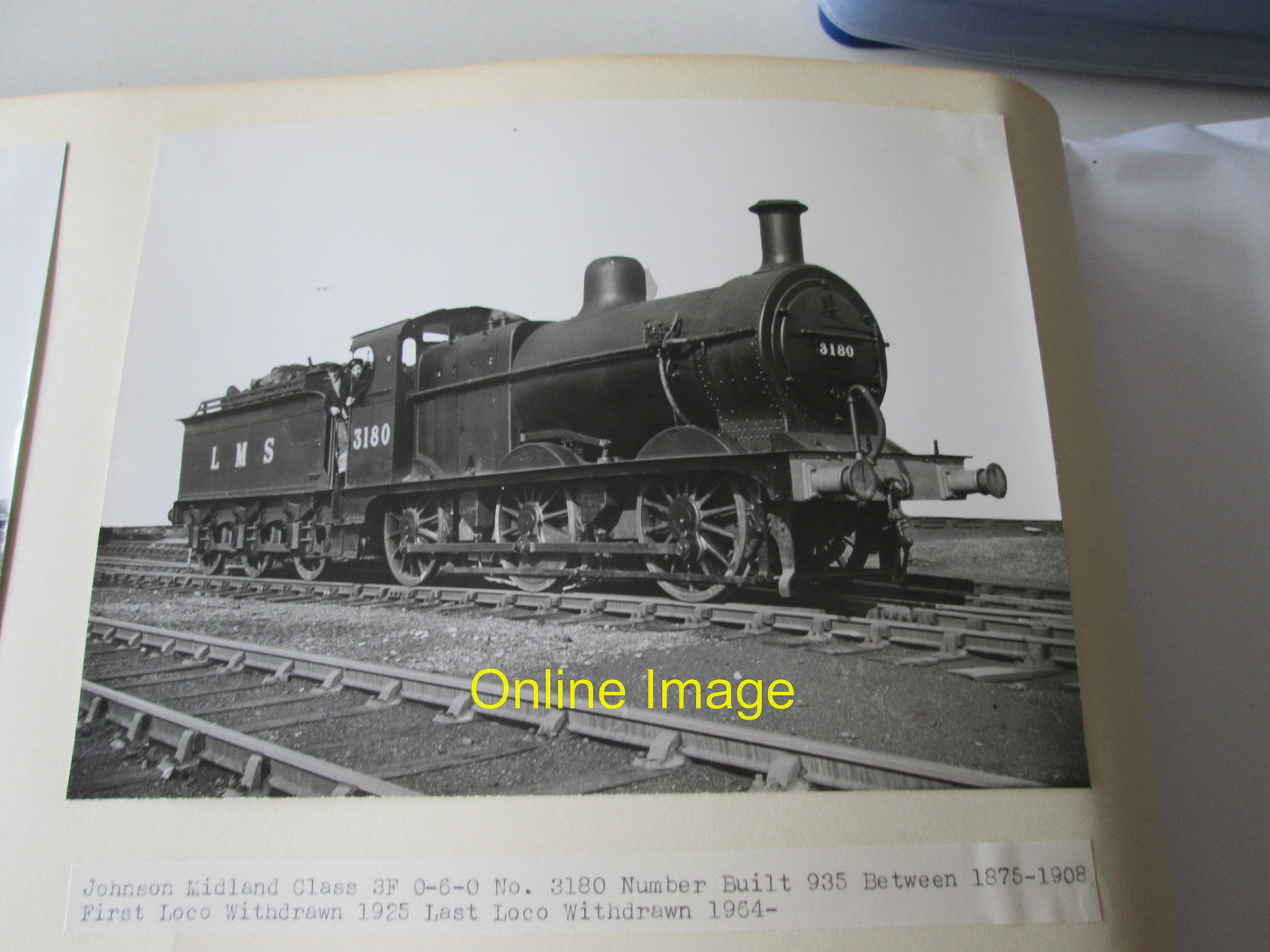 Railway Photo 8x6 LMS Johnson 3F 0-6-0 No: 3180 ex works c1930's | eBay UK