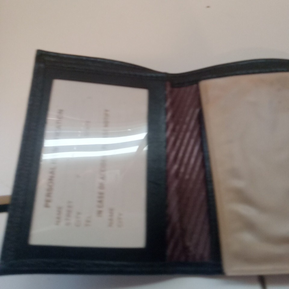 Swank Wallet Trifold Men's Black Top Grain Cowhide Vintage Made in USA ...