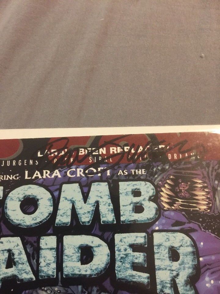 Lara Croft Tomb Raider 19 Signed By Writer Dan Jurgens Auto Autograph ...