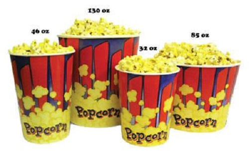 130oz Popcorn XL Printed Cinema Bucket x 300 | eBay UK
