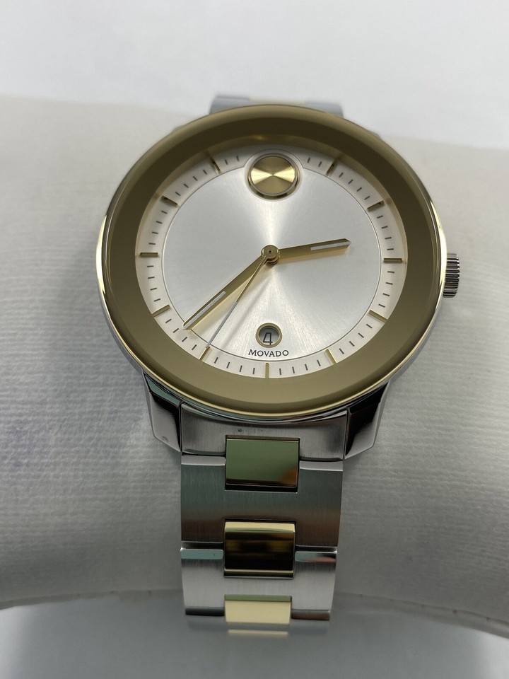 Movado Bold Verso SWISS Quartz Two Tone Stainless Steel Ladies Watch ...