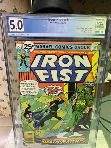 Iron Fist #6 1976 PGX 5.0...DEATH MATCH!... Misty Knight Danny Rand ...