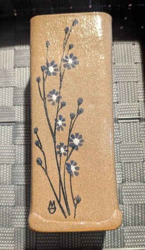 Pottery Hand Painted Floral Vase by Clayton House Crafts Hard to Find ...