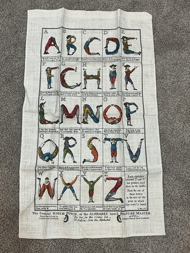 1990 Cwf Towel The Comical Hotch Potch Or The Alphabet Turnd Posture