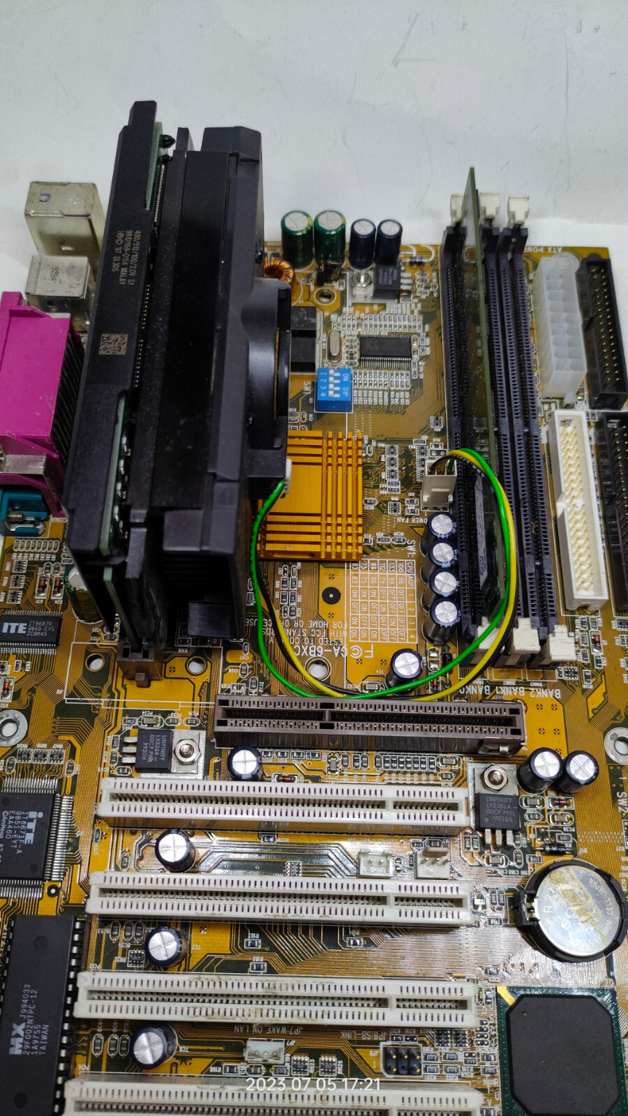 Legendary SET ASUS P3B-F Slot 1 ATX Motherboard + CPU / 256 MB & BONUS ...