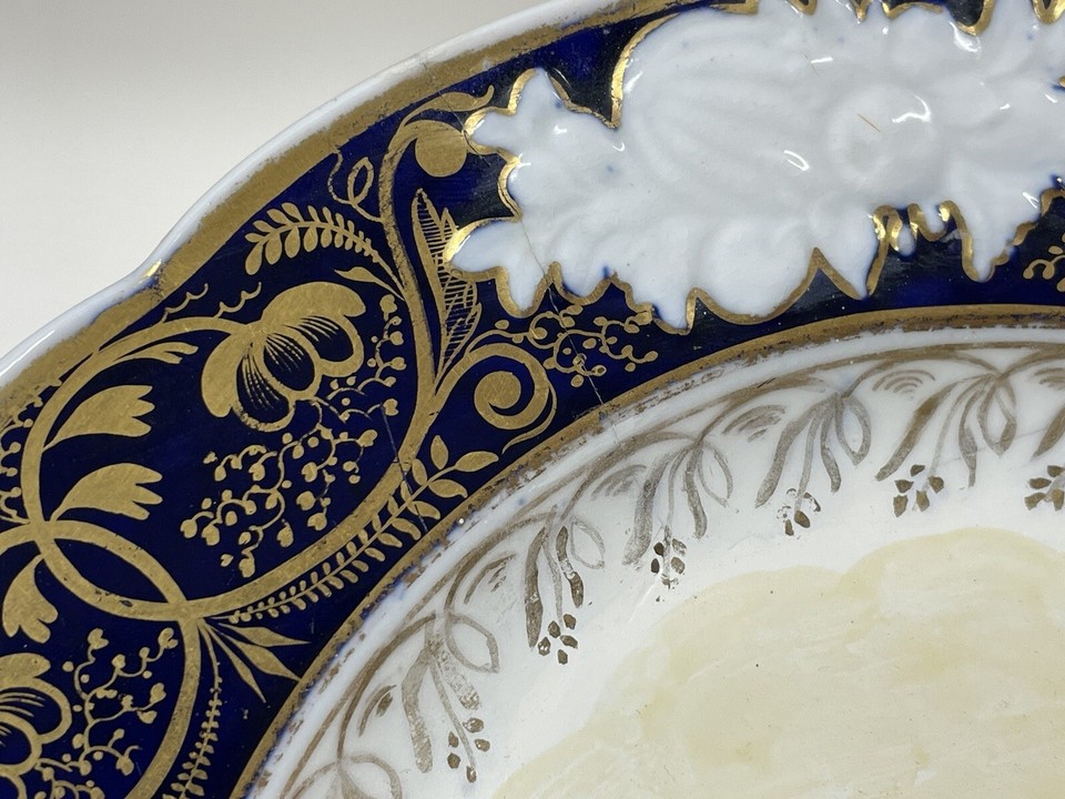 Antique New Hall China English Bone China Plates, Tours of Dr. Syntax ...