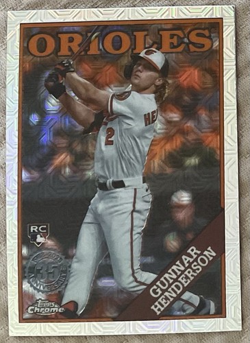 2023 Topps Chrome Update Gunnar Henderson 35th Anniversary RC | eBay.de