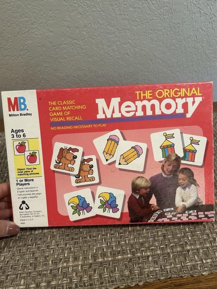 VINTAGE MILTON BRADLEY 1986 THE ORIGINAL MEMORY GAME COMPLETE | eBay