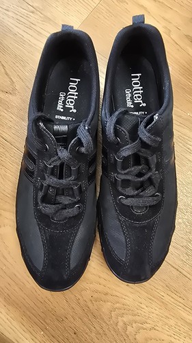 Black size 8 Hotter Leanne II Ortholite Stability+ trainers. | eBay UK