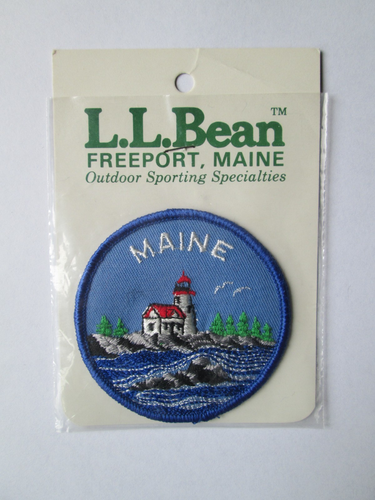 Vintage LL Bean Maine Patch for Clothing Hats Jackets Outdoor Lighthouse Ocean | eBay