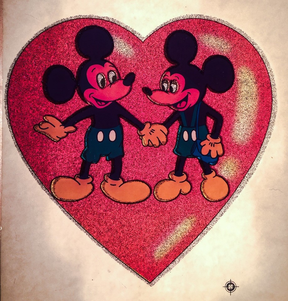 LAST1 60s 70s Mickey Minnie Mouse Disney Land World Club vTg NOS T ...