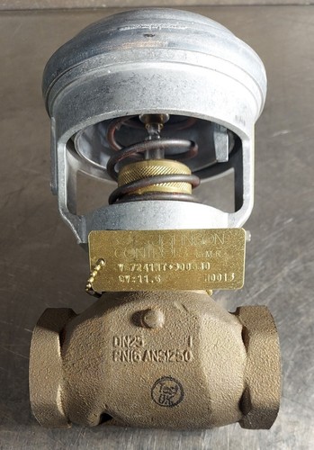 Johnson Controls 1" Bronze Control Valve VG7241NT+3008E0 w/ Actuator V ...