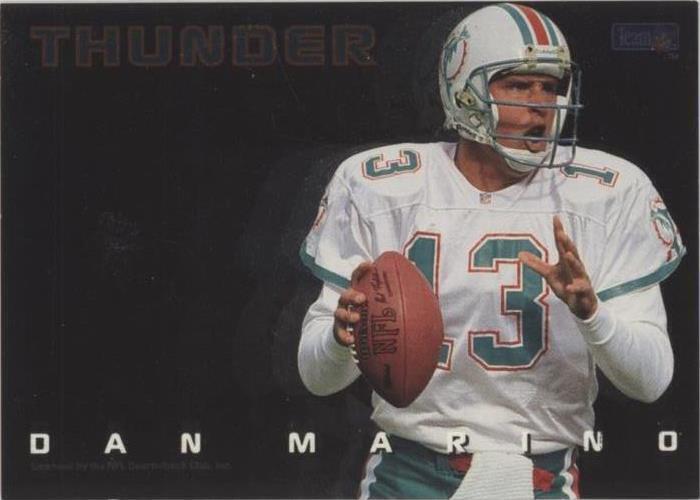 1993 Skybox Premium - Thunder & Lightning Dan Marino, Keith Jackson # ...