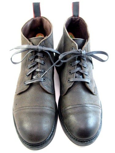 Allen Edmonds "PATTON" Cap-Toe Boots w/ DAINITE RUBBER SOLES 10 D GREY ...