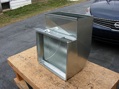Sheet metal return air shoe, with filter rack, heating cooling, hvac ...