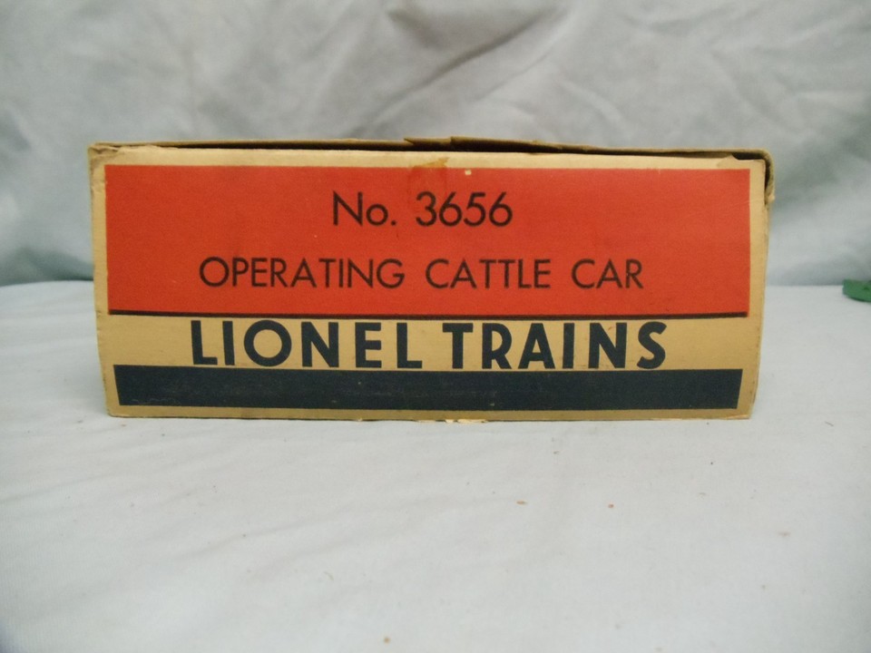 Lionel Postwar O gauge #3656 Operating Cattle Car w/ Boxes 1953-54 | eBay