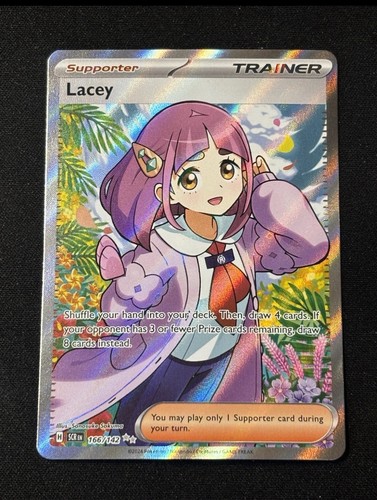 Lacey 166/142 NM - SV07 Stellar Crown Ultra Rare Full Art Trainer ...