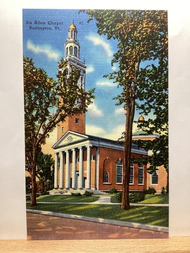 Ira Allen Chapel: Burlington, VT - Vintage Postcard | eBay