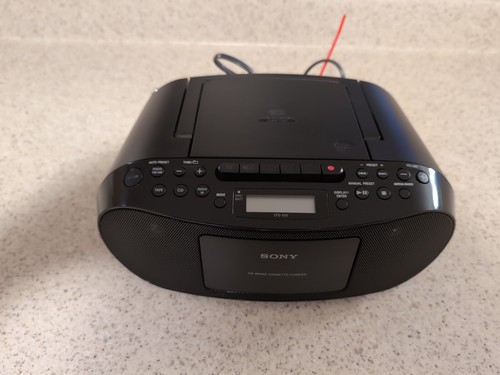 Sony CFD-S50 CD Boombox Cassette AM/FM Radio CD-R Playback MP3 Audio-In ...