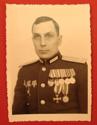 WW2 Russian Colonel Photo 11 Soviet & Polish Medals on M43 Military ...