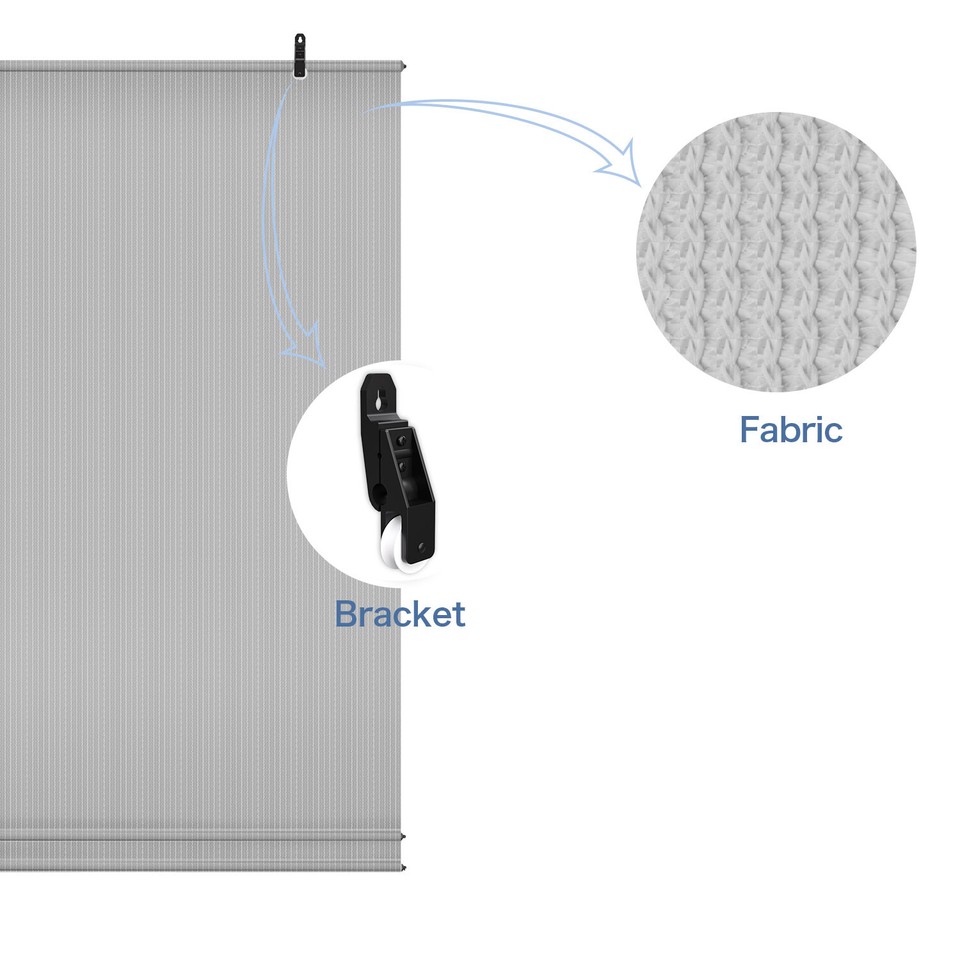 Roller up Shade Roller Shade Light Filtering Gazebo Porch Garden ...