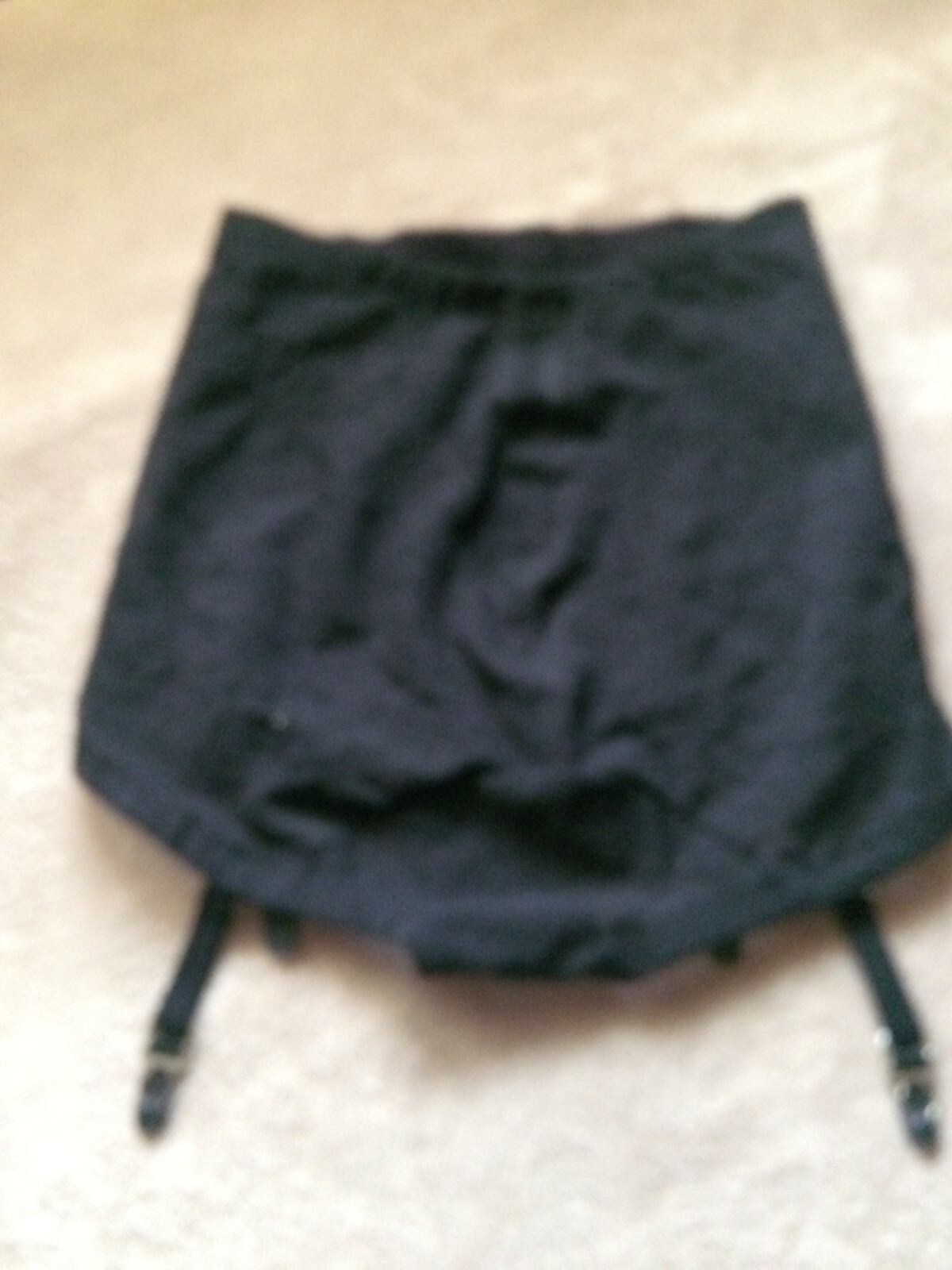 Rago M/28 Black Vintage Lacette Brief Extra-Firm Shaping with Garters ...