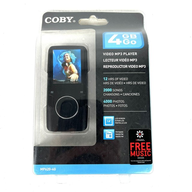 Coby MP620 Black (4 GB) Digital Media Player for sale online | eBay