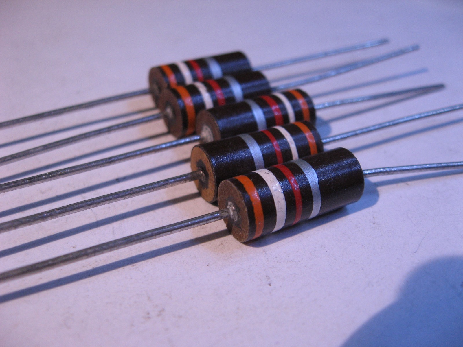 Resistor 2W 3.9K 3900 Ohm 3K9 10% Carbon Composition - NOS Qty 5 | eBay