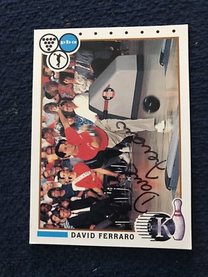 David Ferraro Signed Trading Card PBA Bowling Legend Autographed ...