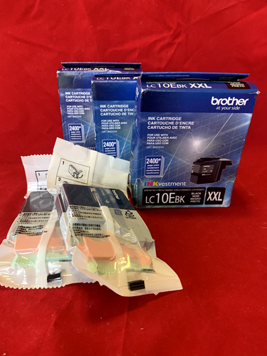 EXPIRED Lot of 5 Brother LC10E BK/M XXL/XL Black/Magenta Ink Cartridges ...