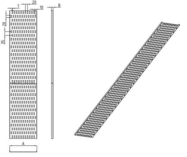 Cable Trays Perforated Steel with UNAV standard 200mm/2000m (8'') | eBay