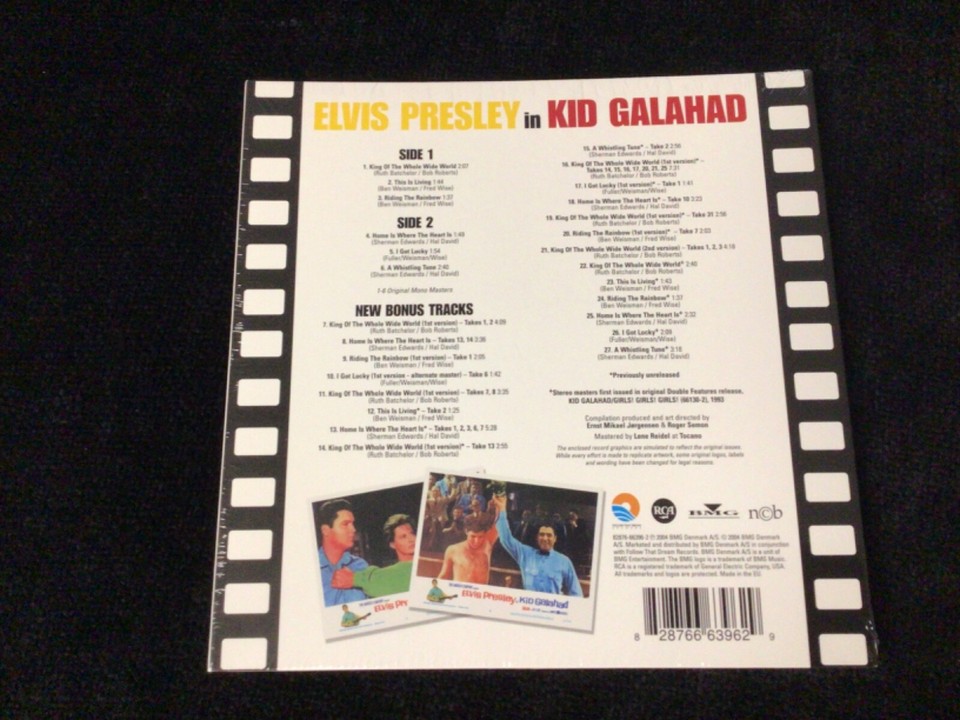 ELVIS PRESLEY CD FTD #41 KID GALAHAD FACTORY SEALED LONG OUT OF PRINT ...