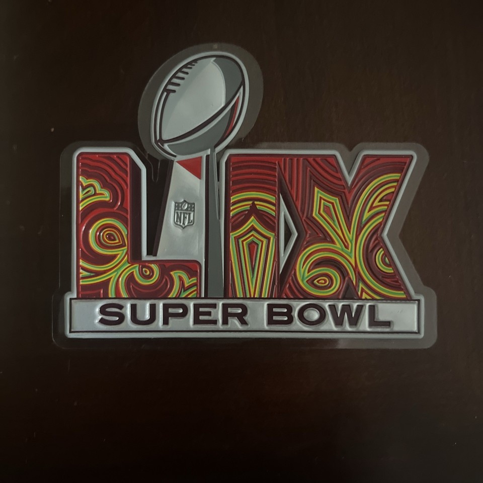 2025 SUPER BOWL LIX 59 CHROMAFLEX CLEAR JERSEY PATCH NEW ORLEANS EAGLES ...