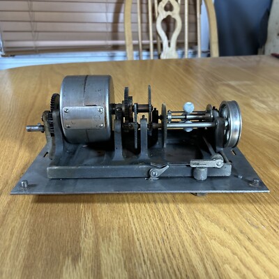 Columbia Type AT Graphophone Motor With Name Plate Works Phonograph | eBay