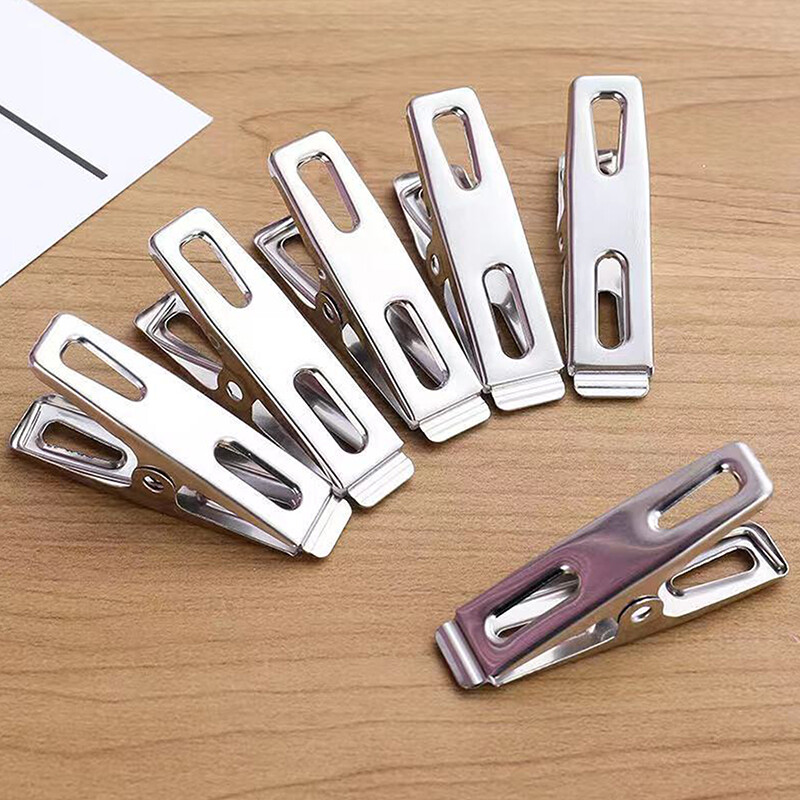 10/20Pcs Stainless Steel Clothes Pegs Washing Clips Sealing Clip ...