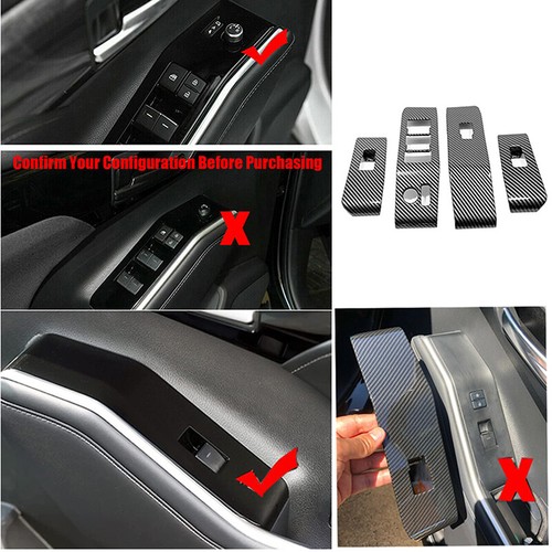 For Toyota Highlander 2020-2022 Carbon Fiber ABS Window Lift Switch ...