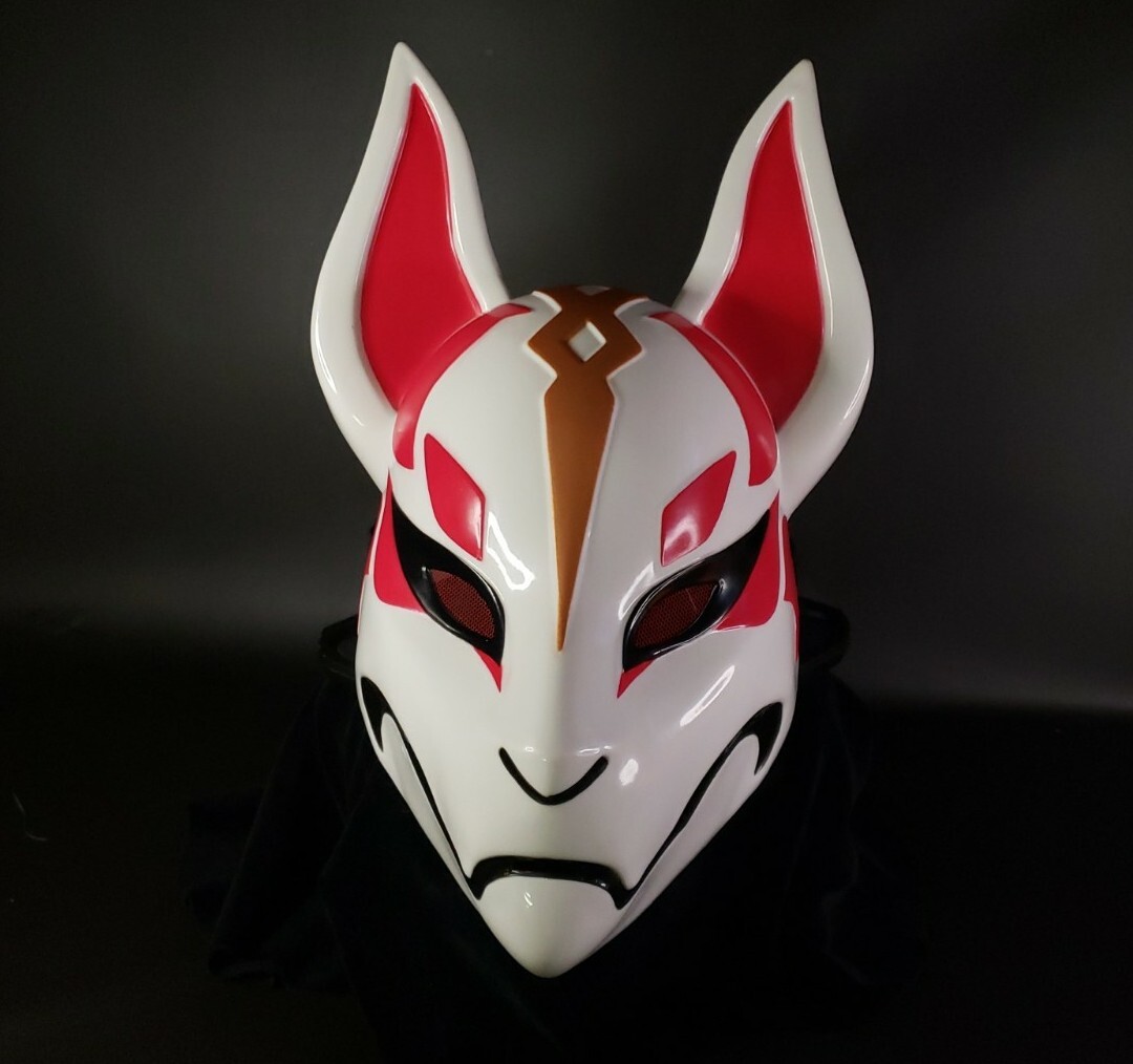 Fortnite Drift Fox Mask Teen/Adult Plastic Face Mask … - Gem