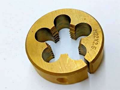 M22 x 2.5mm Die M22 - 2.5 Right Hand Threading tool 22mm Titanium ...