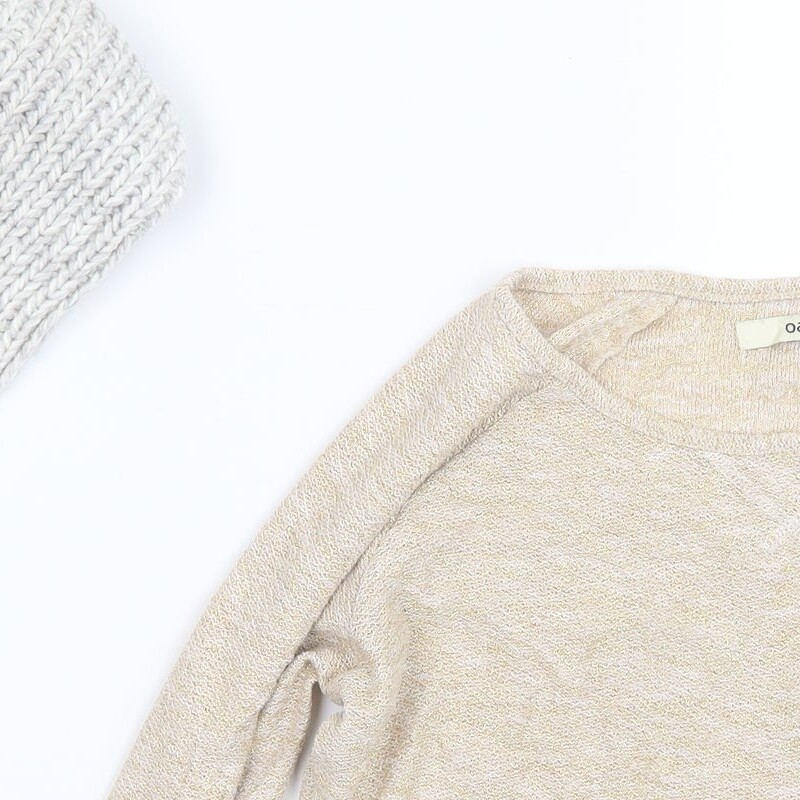 Oasis Womens Beige Crew Neck Polyester Pullover Jumper Size XS | eBay
