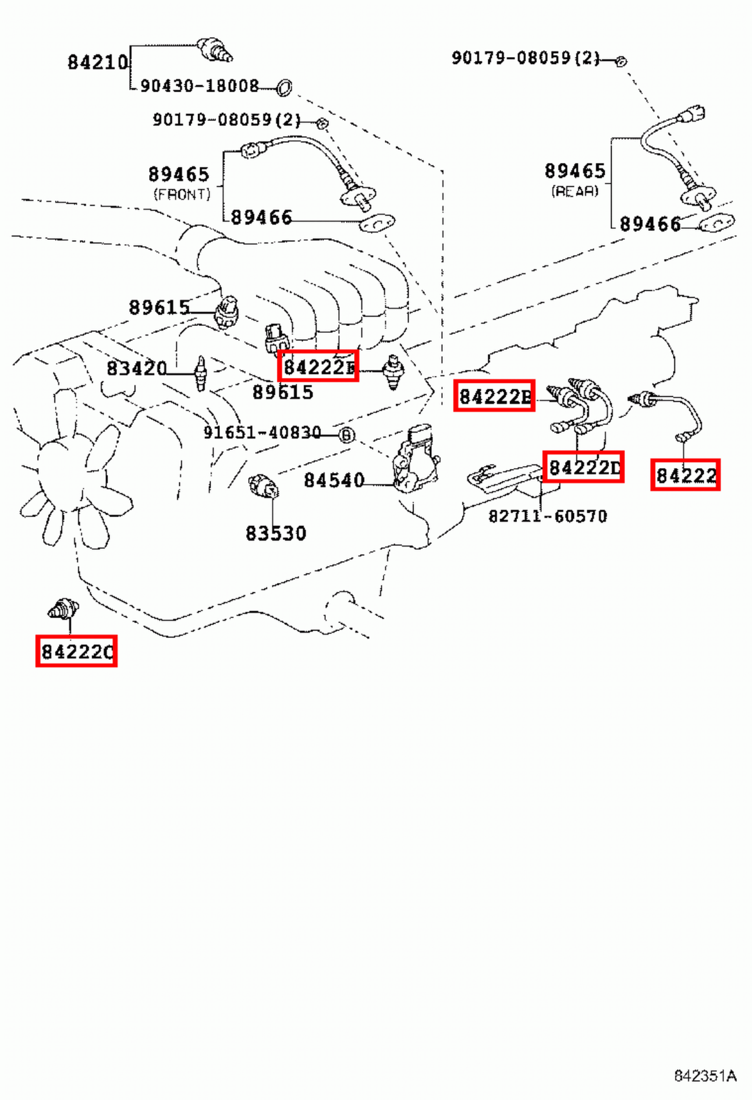 Genuine Hilux LN112 LN111 LN109 LN108 LN107 4WD Transfer Case Sensor ...