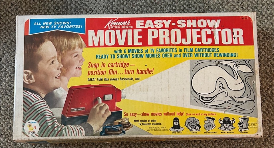 KENNER EASY SHOW MOVIE PROJECTOR 775 MOBY DICK BOX SPACE GHOST MIGHTOR ...