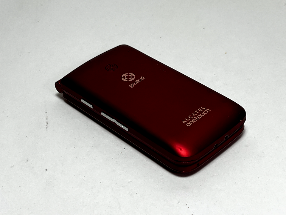 GreatCall Jitterbug Alcatel OneTouch 4043S Flip Cell Phone Red ...